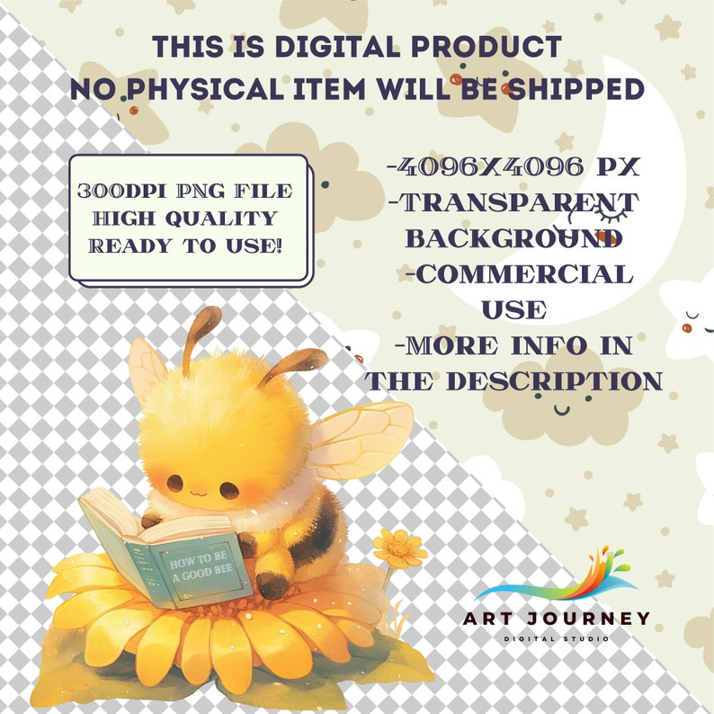 23 Cute Bee Clipart Watercolor PNG Bundle, Cute Baby Honey Bee Graphics ...