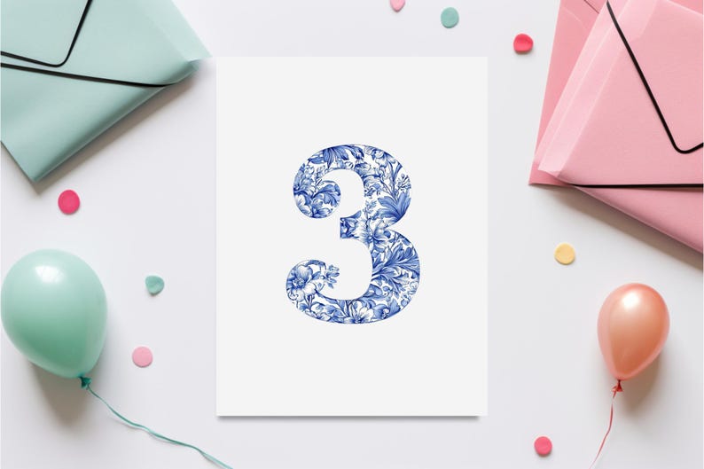 Chinoiserie Alphabet Clipart Bundle, 36 PNG Vintage Blue Watercolor ...