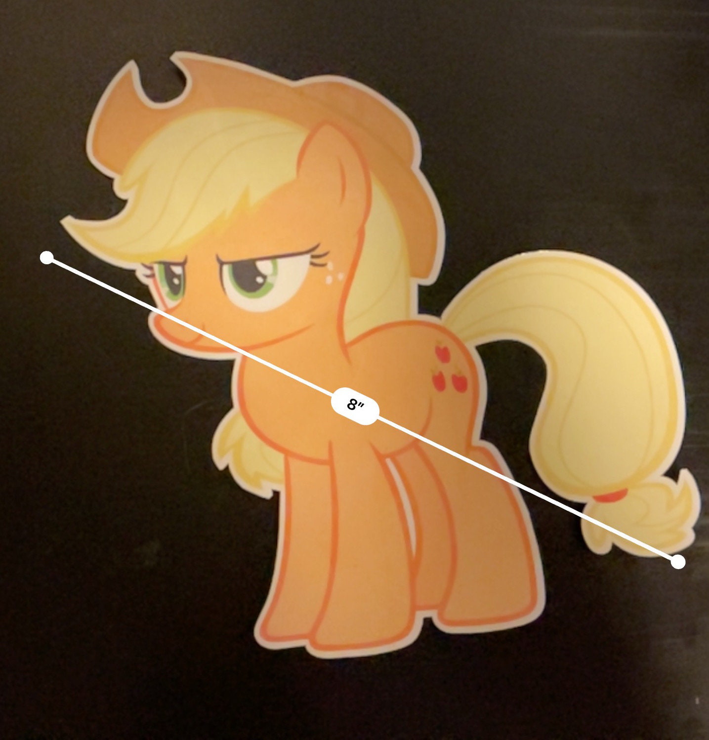 My Little Pony Applejack 8 Vinyl Sticker - Etsy