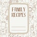 Neutral Beige Family Recipes Fillable Cookbook - Etsy