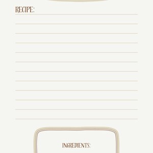 Neutral Beige Family Recipes Fillable Cookbook - Etsy