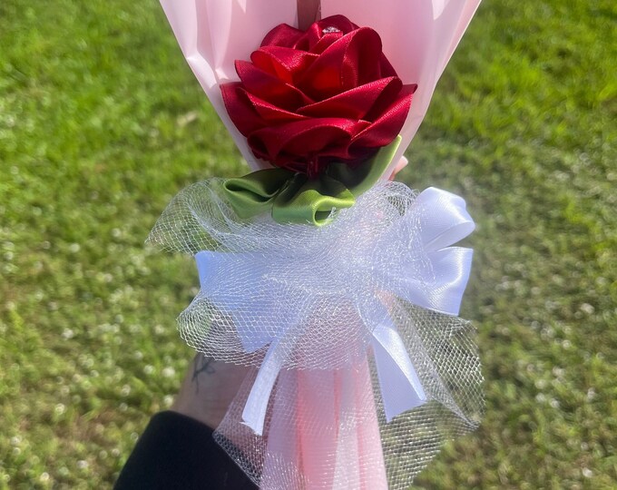 Single Eternal Rose | Ramo Buchon | Rosa Eterna | Artificial Flower Bouquet - Etsy