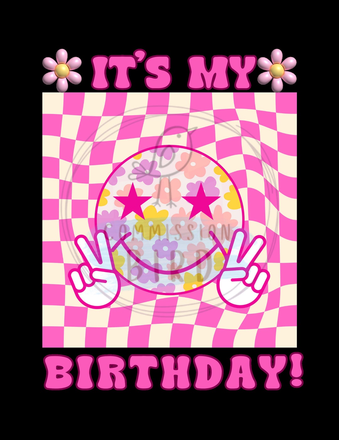 Happy Birthday Retro PNG -- Happy Birthday Peace Sign Retro ...
