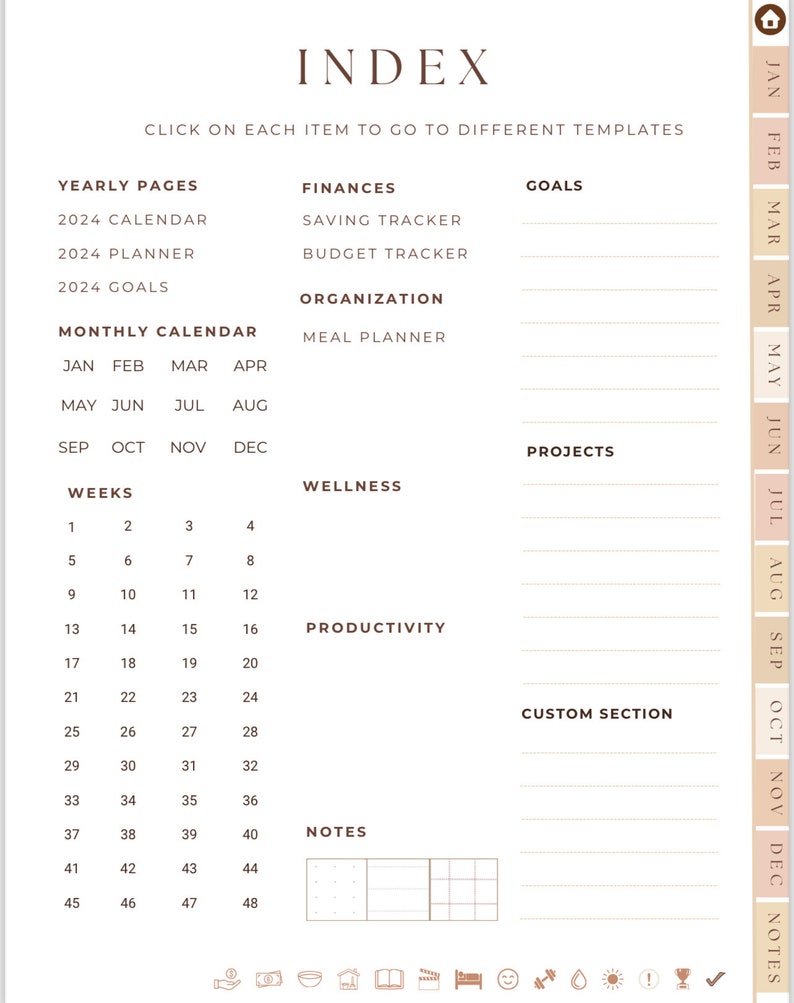 2024 Digital Planner - 2024 Appointment Calendar - Instant Download ...