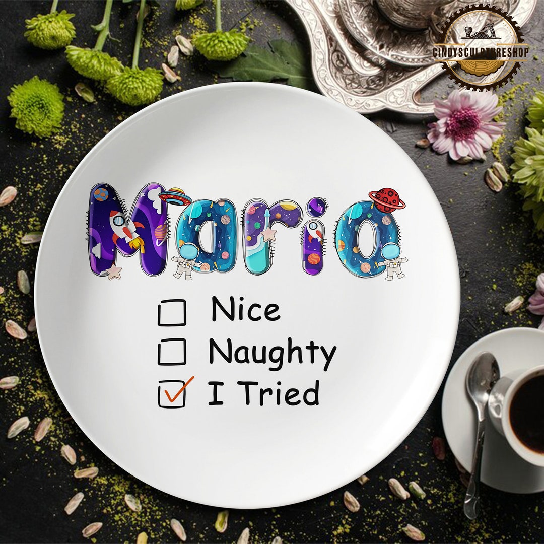 Personalized Kid's Name Platter Cute Name Decorative Serving Platter ...