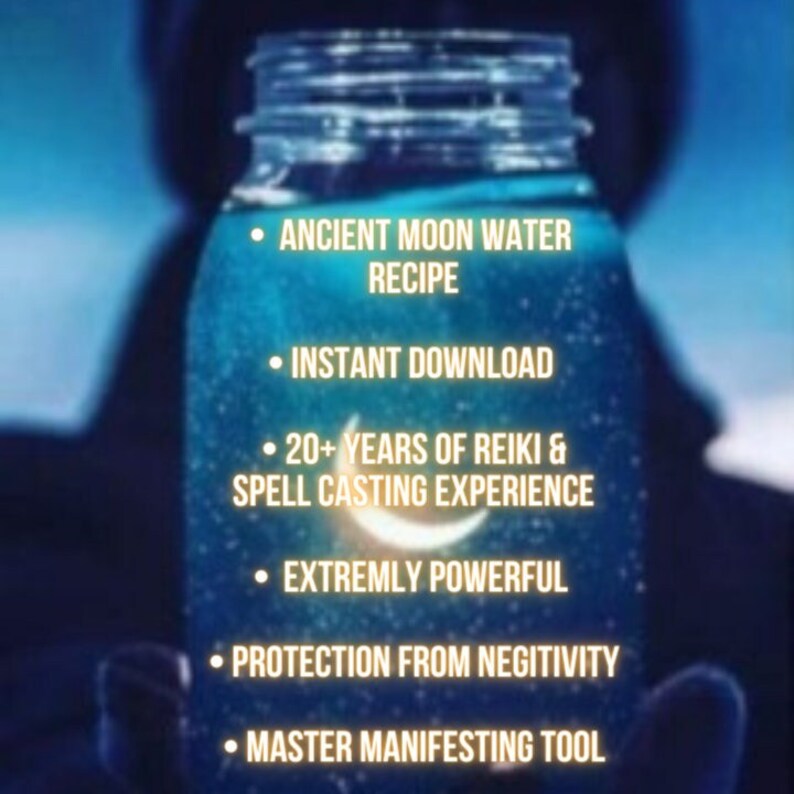 Full Moon Magic Water Spell Powerful Ancient Recipe Cleansing Purifying ...