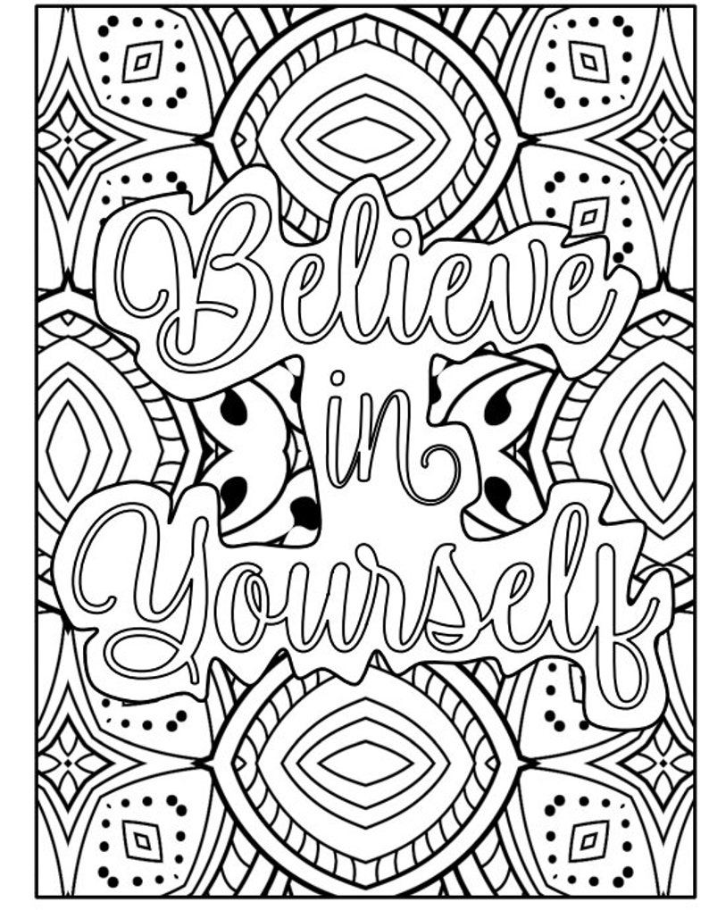 Mental Health Coloring Pages, Therapy Printables, Coloring Book, Self ...