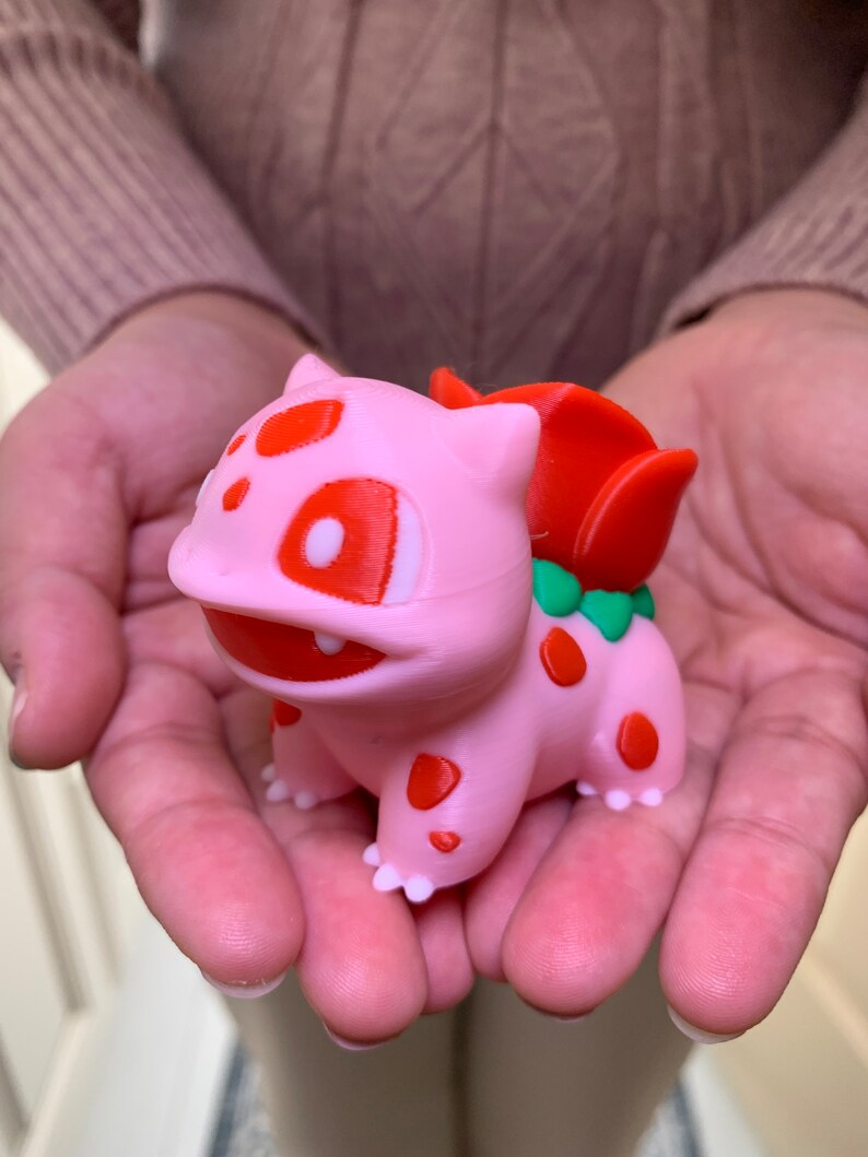 Rose Bulbasaur 2in50mm Tall 3D Printed - Etsy
