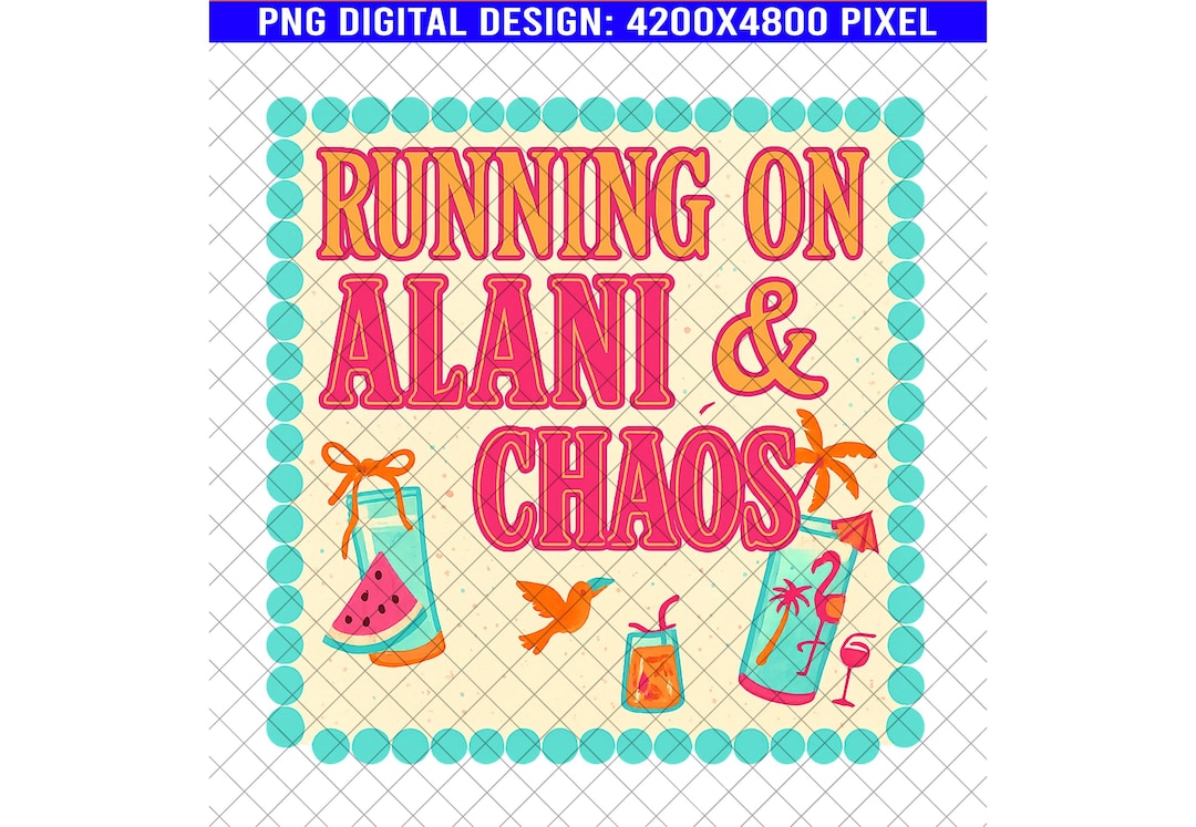 Running on Alani and Chaos PNG, Funny Summer Energy Drink Sublimation ...