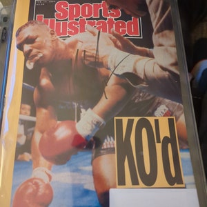 Mike Tyson Signed Sports Illustrated Magazine W/coa - Etsy