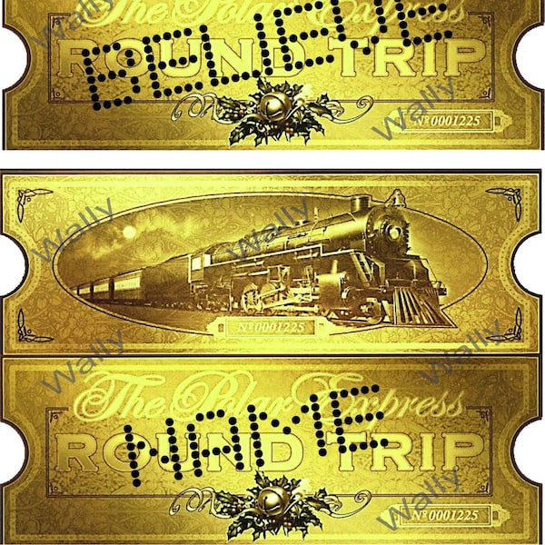 Custom Polar Express Ticket Printable - Etsy