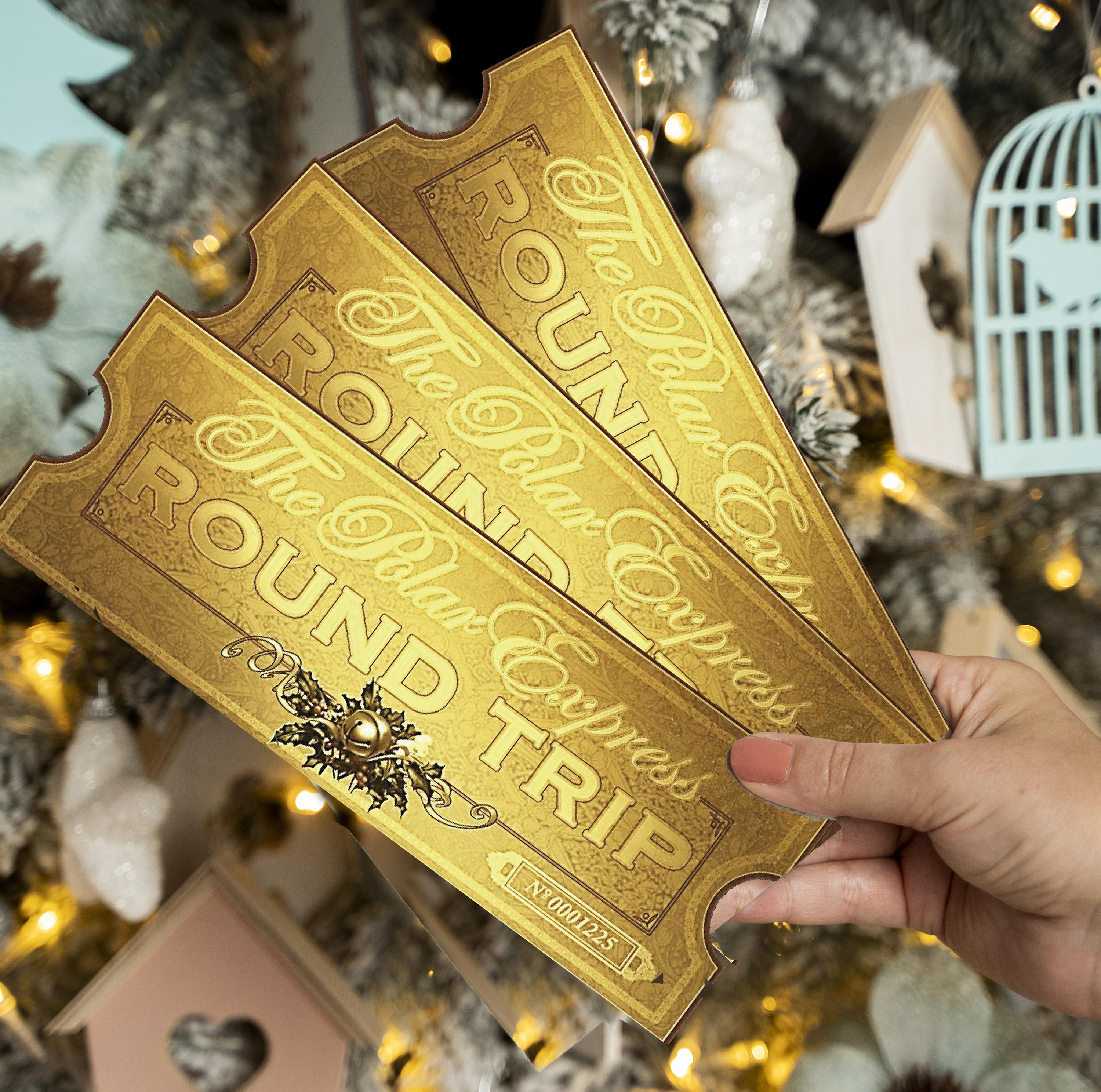 Unique Personalized Polar Express Ticket Printable, Front and Back High ...