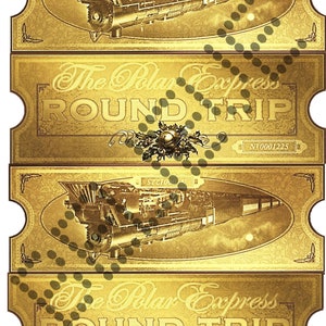 Printable Polar Express Ticket, High Quality Front and Back, Polar ...