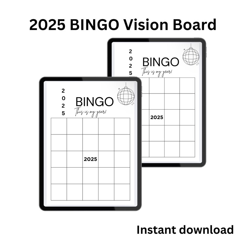 2025 Bingo Template | 2025 Blank Bingo Template| Printable Templates ...