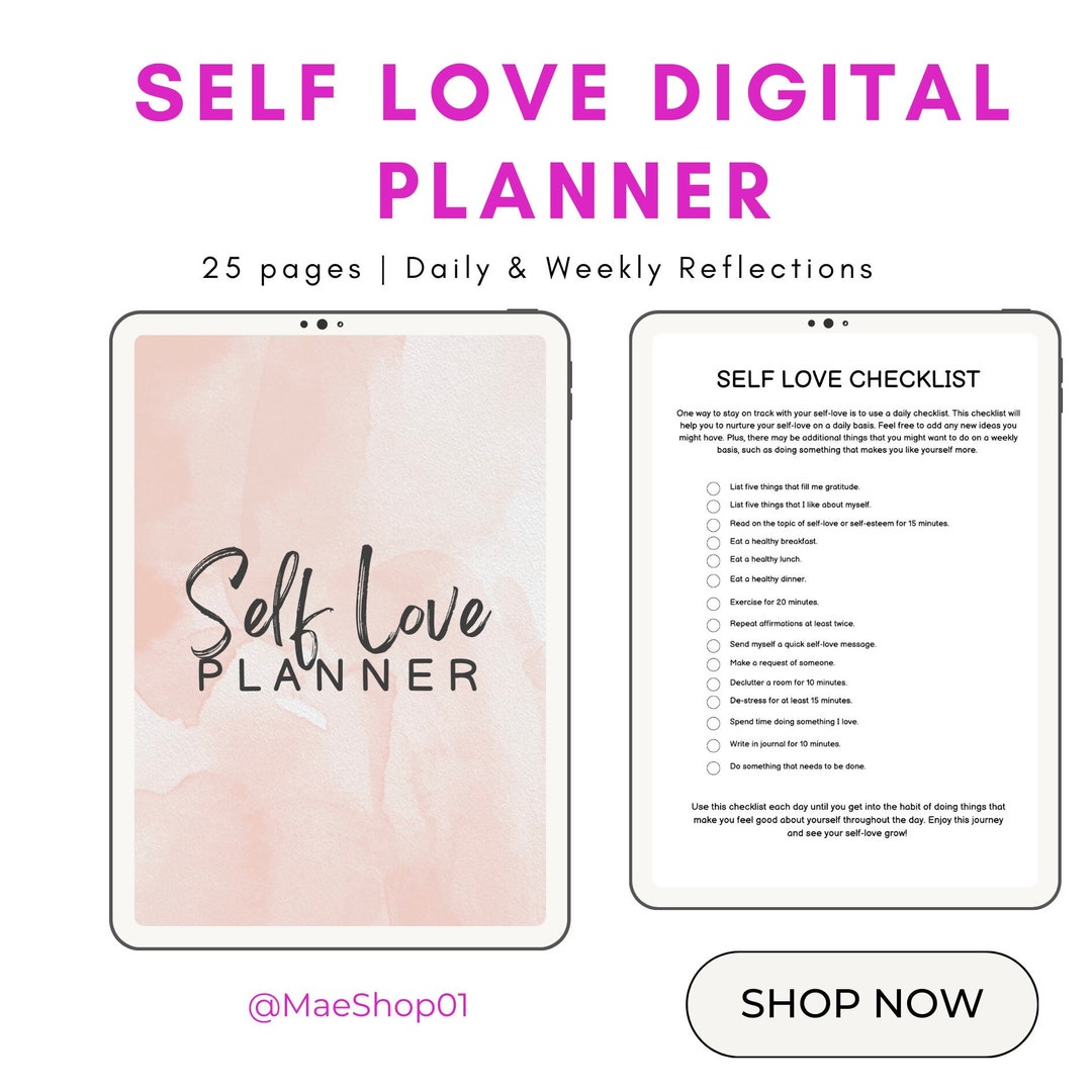 Self Love Planner - Etsy