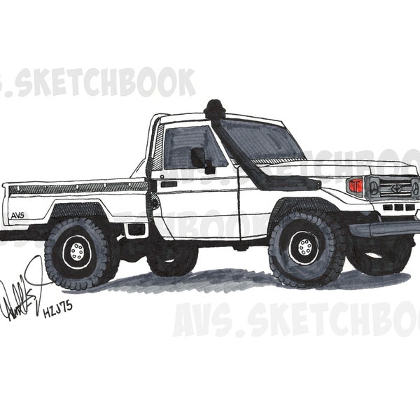 Toyota Landcruiser Wall Art - Etsy