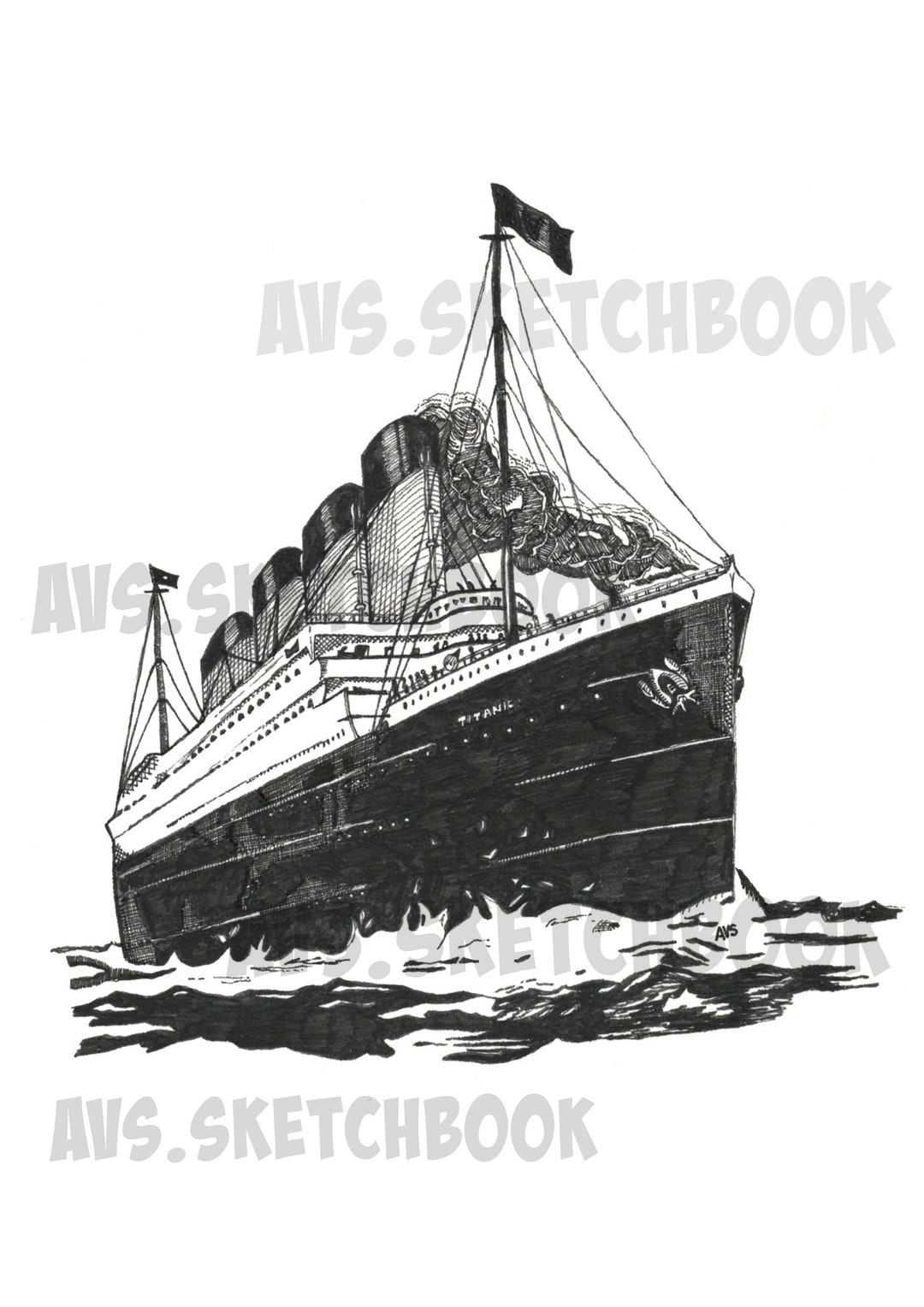 Titanic Wall Art - Etsy