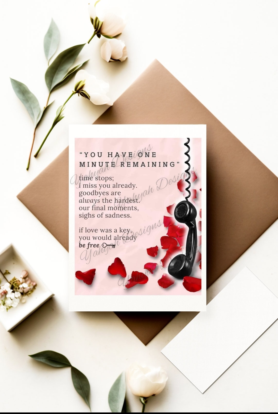 One Minute Remaining Greeting Card Love Jail Mail Prison Wife - Etsy