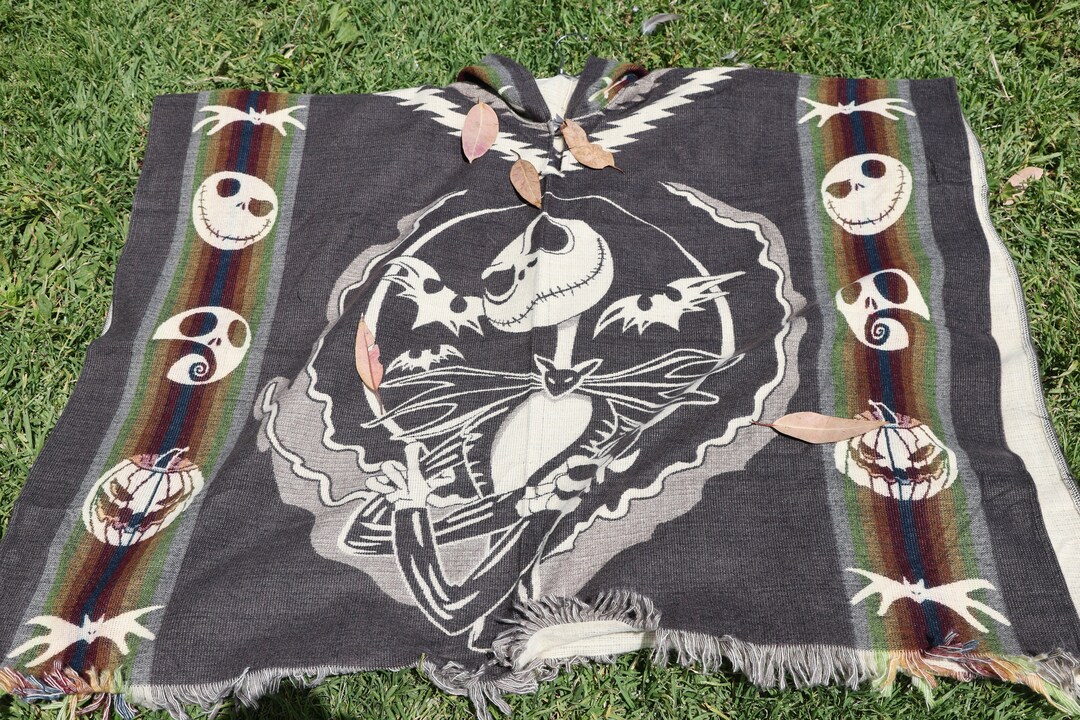 Jack Skellington Poncho, Nightmare Before Christmas Poncho, Jack Poncho ...