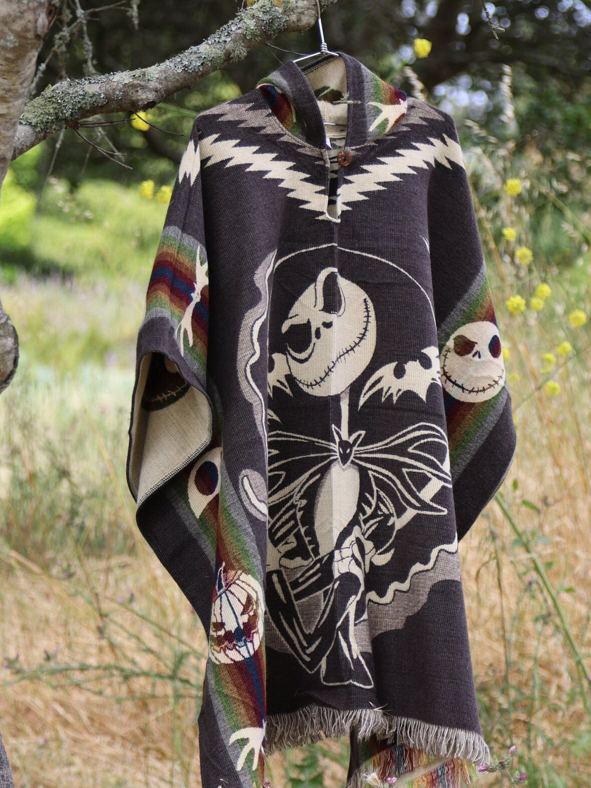 Jack Skellington Poncho, Nightmare Before Christmas Poncho, Jack Poncho ...
