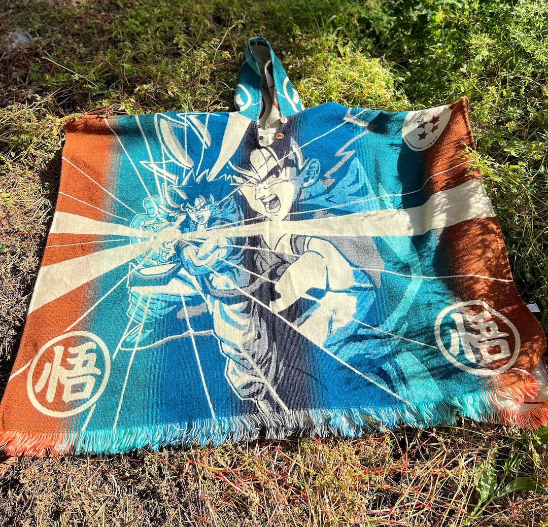 Dragon Ball Z Goku Poncho, Goku Poncho, Son Goku Poncho, Dragon Ball ...