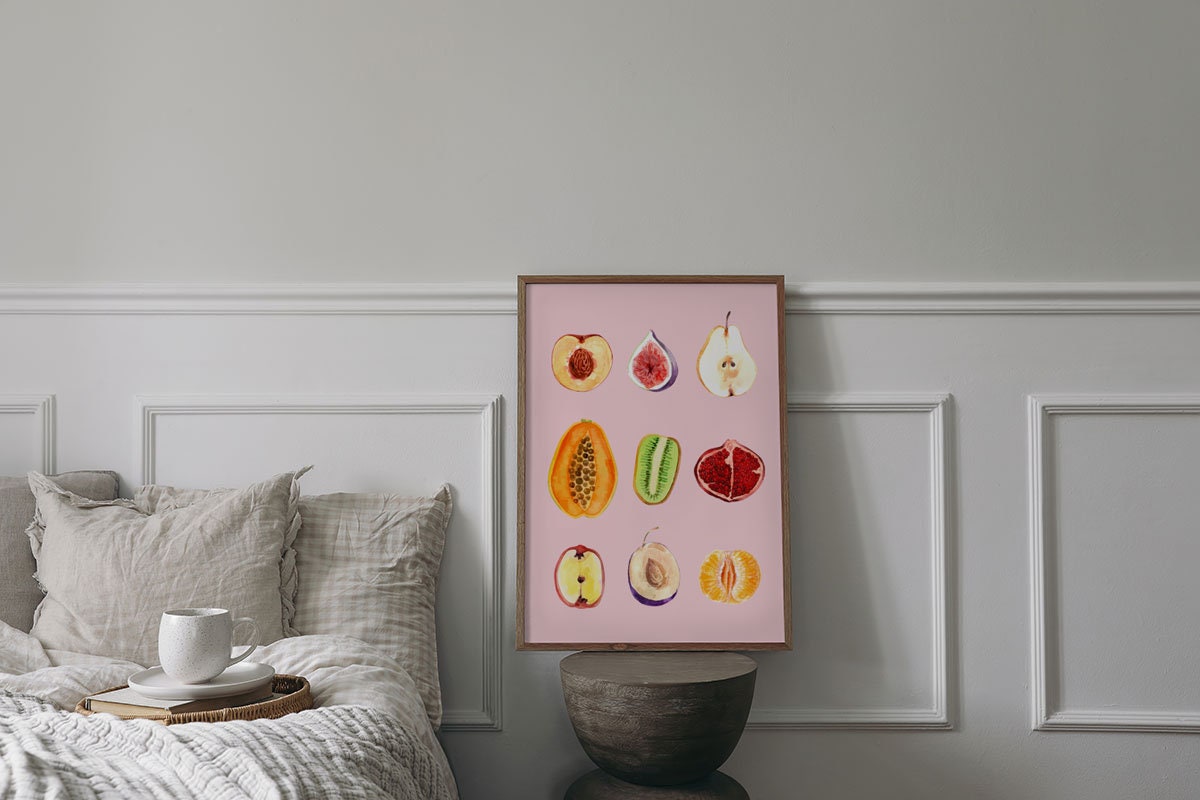 Print Sliced Female Fruits, Vulva Poster, Empowerment Yoni, Body Positivity Poster, Kinky Wall ...