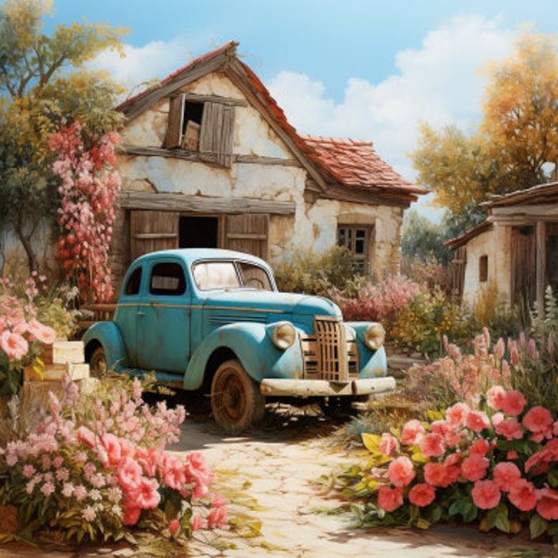 Digital Vintage Landscape Poster Download, Stunning Scenary - Etsy