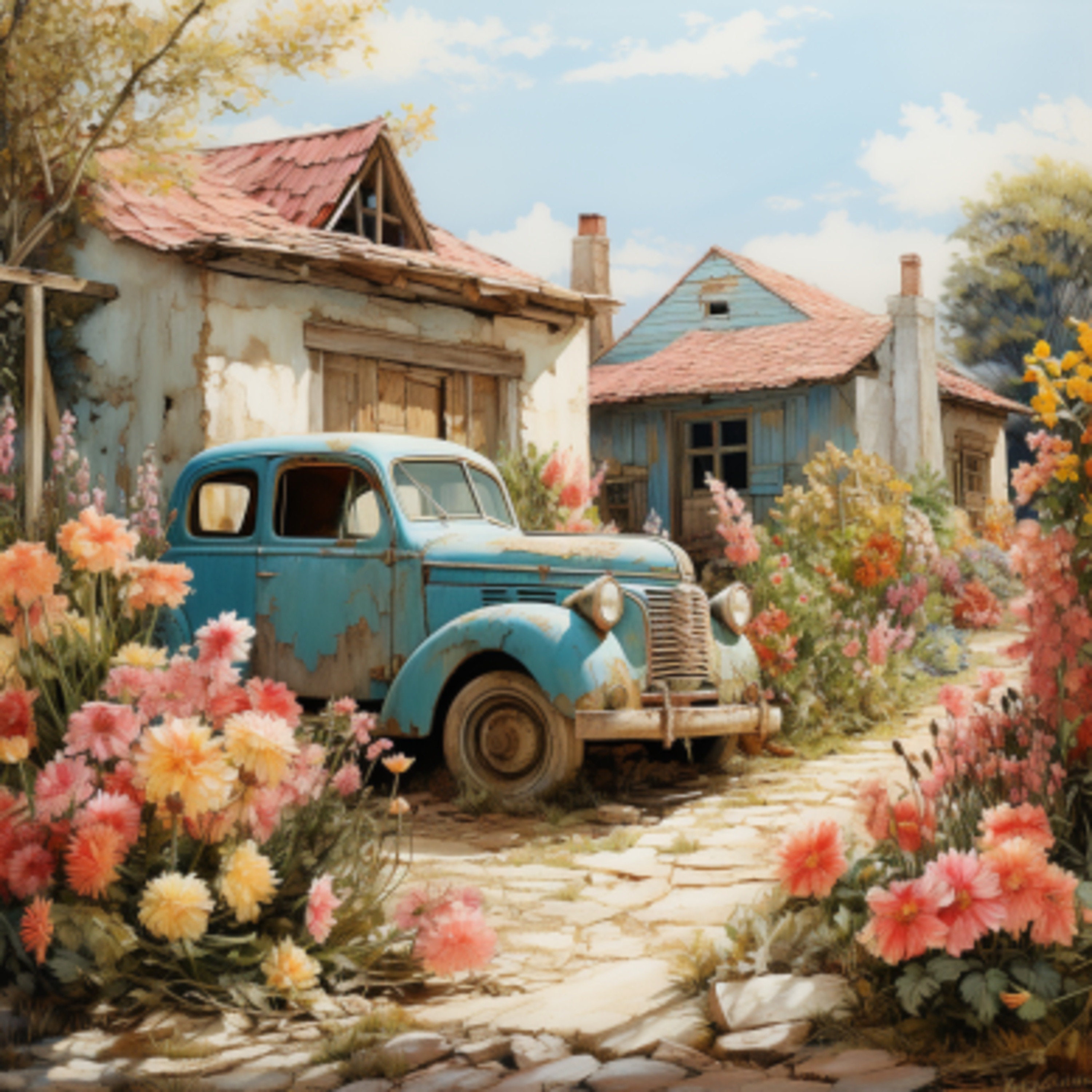 Digital Vintage Landscape Poster Download, Stunning Scenary - Etsy