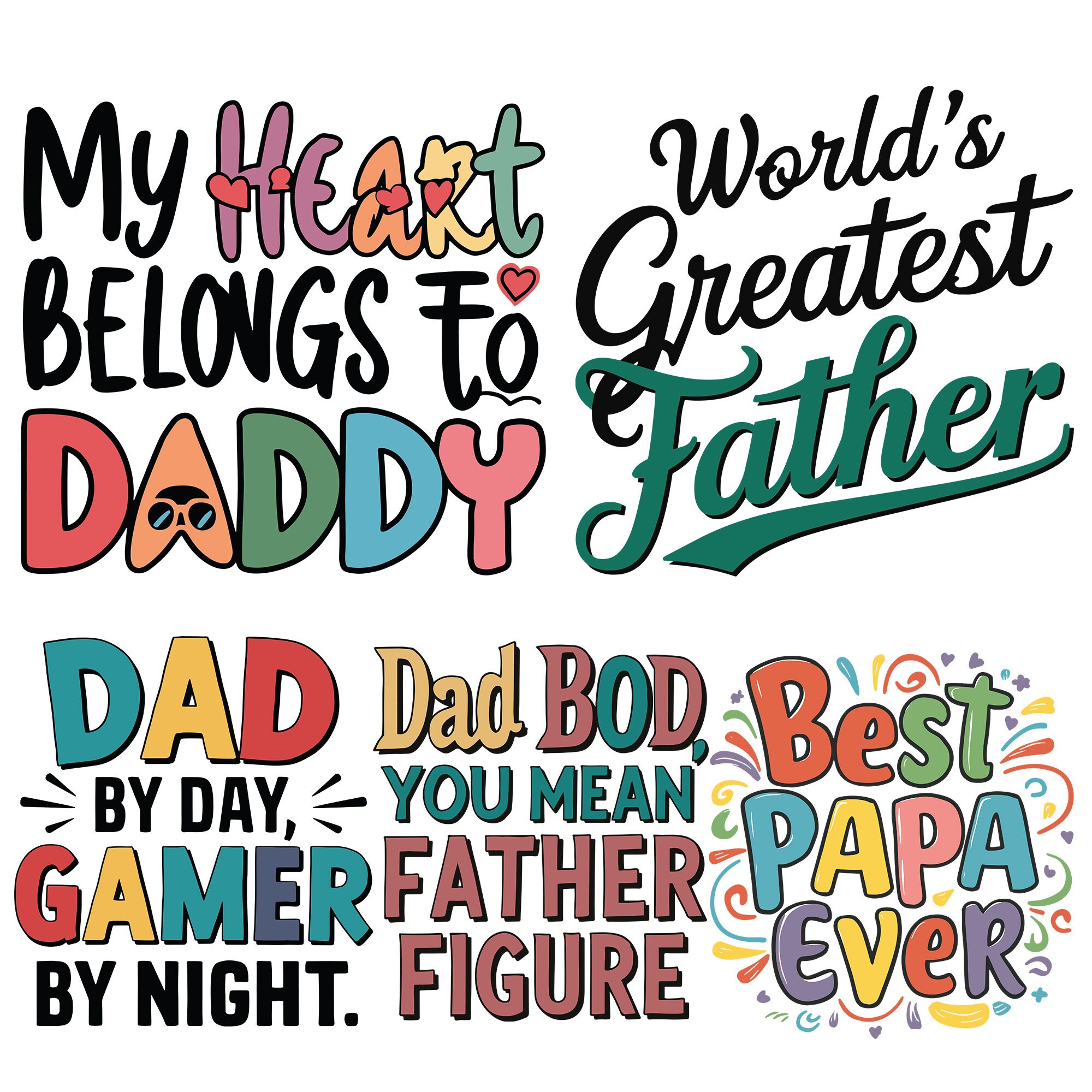 Dad SVG Bundle, Father Bundle SVG, Dad Quotes SVG, Best Dad Svg, Daddy ...