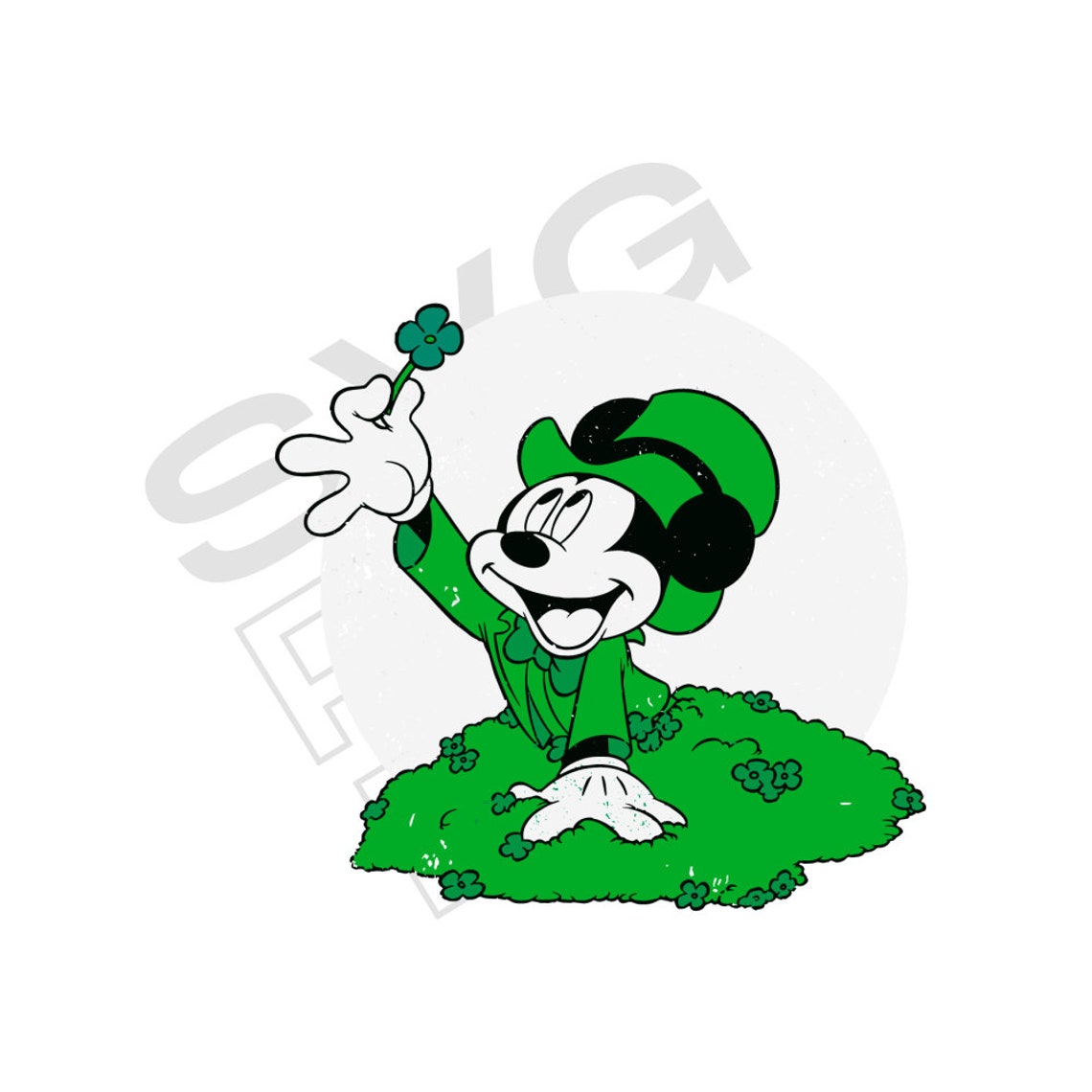 Happy St Patricks Day Svg Saint Patricks Day Svg Shamrock Svg Mouse And