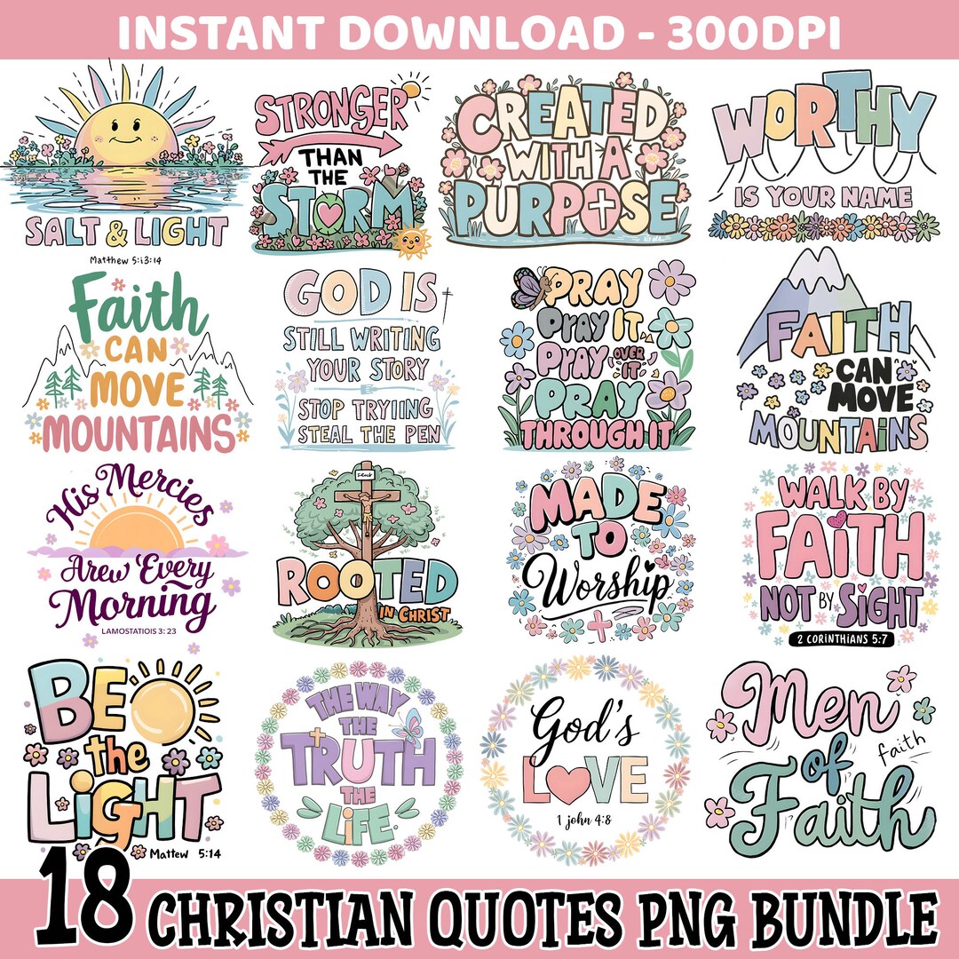 Christian PNG Bundle, Christian Png, Religious Svg Png, Christian Png ...