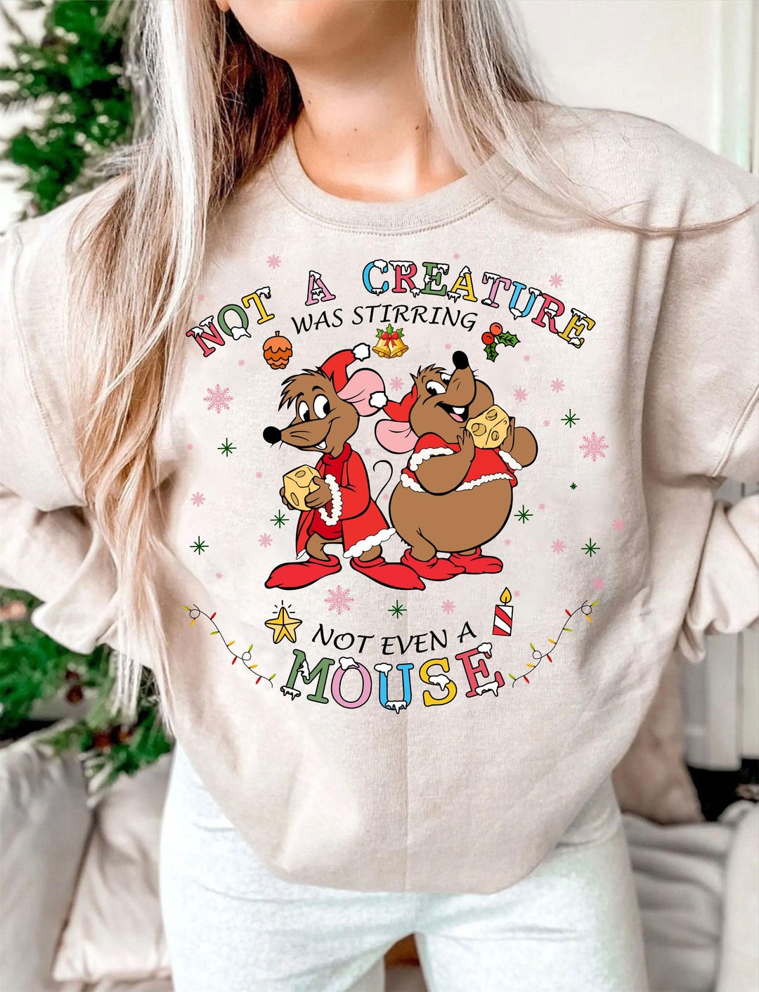 Not A Creature Was Stirring Not Even A Mouse Png, Retro Christmas Png ...