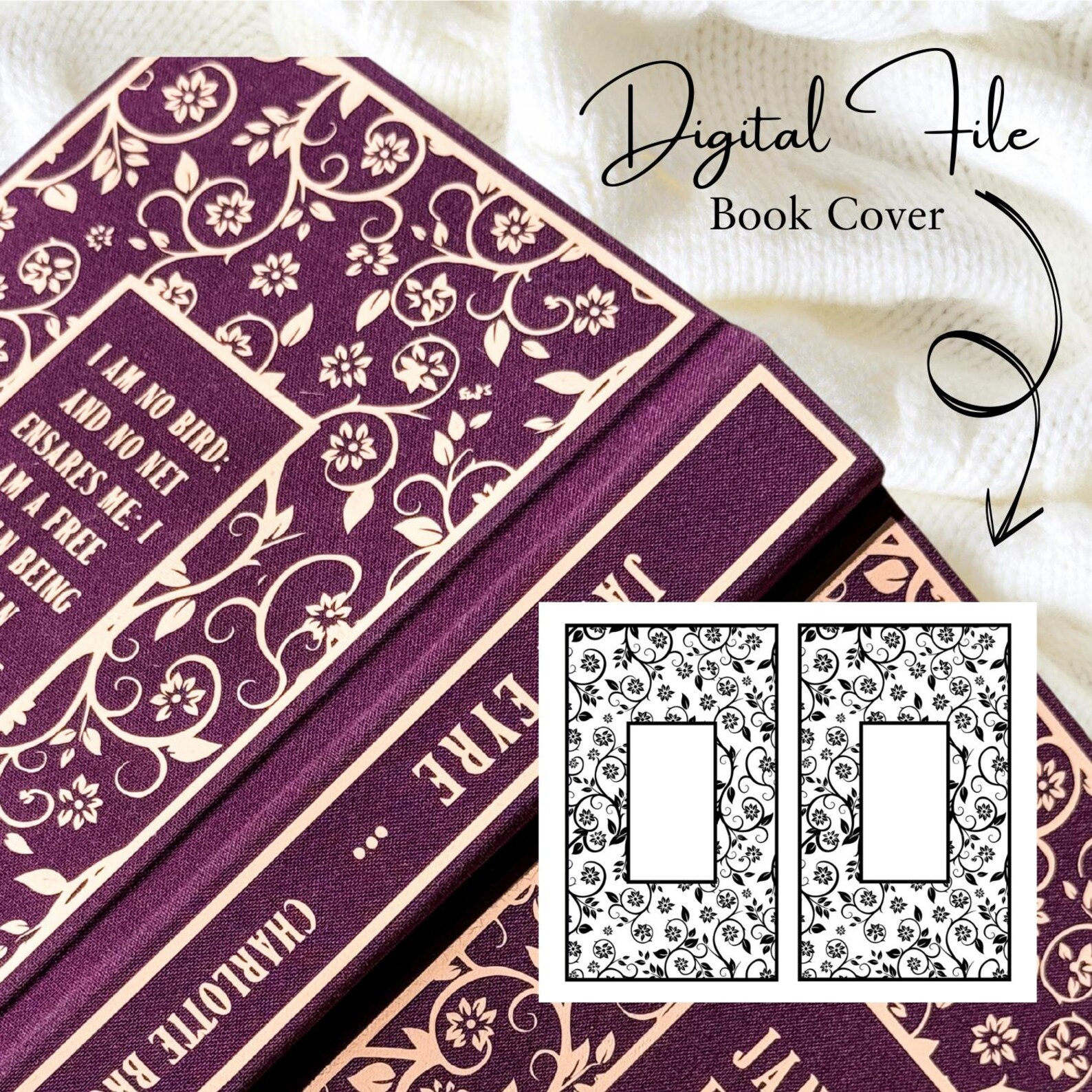 Digital Download: Customizable Book Cover Design - Etsy