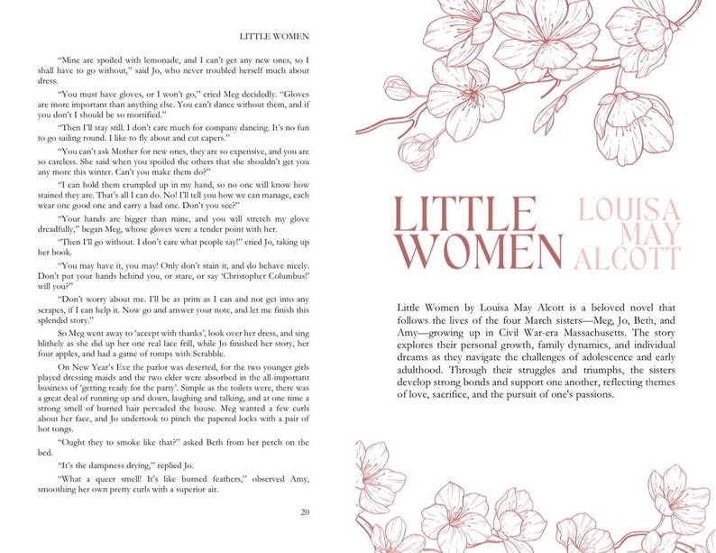 Digital Download: Little Women Typeset + PDF - Etsy