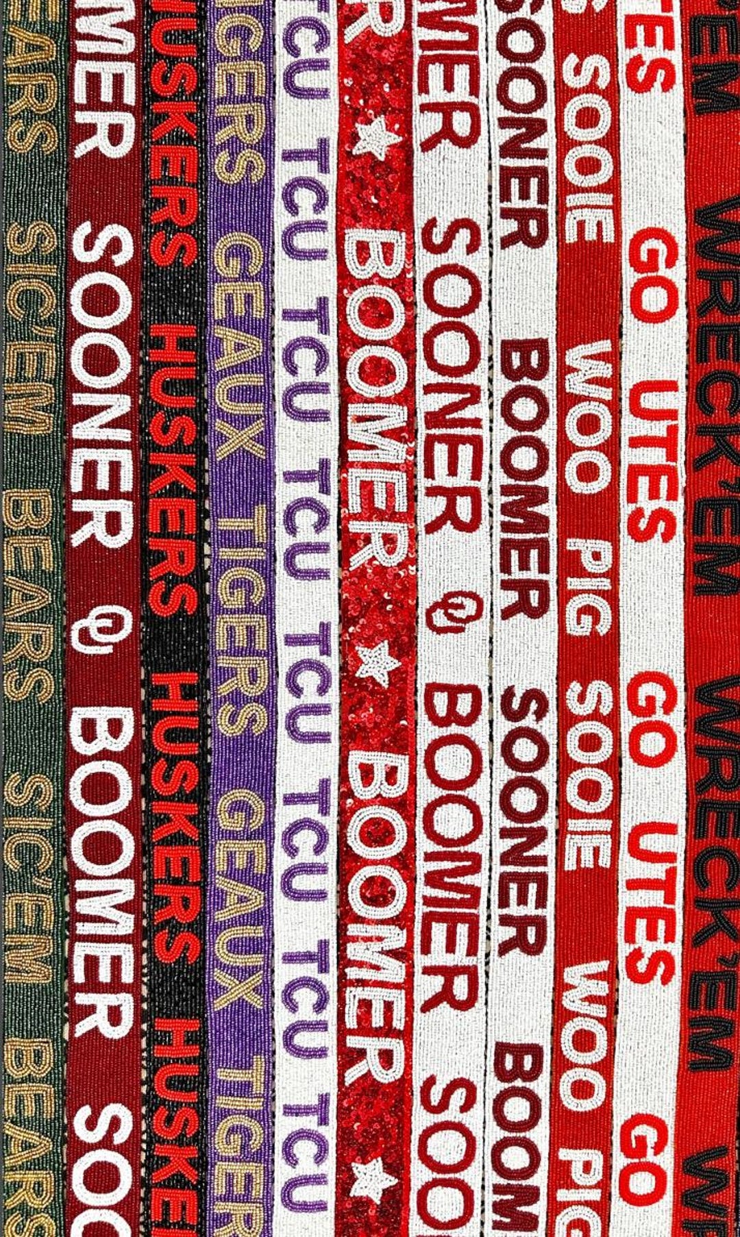 Gameday Beaded Strap, College Purse Strap, Stadium Approved Straps ...