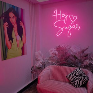 Hey Sugar Neon Sign, Girl Boss Sign, Beauty Neon Sign, Studio Neon Sign ...