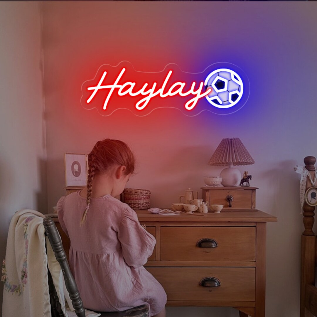 Custom Soccer Neon Sign Gifts for Boys, Teenage Boy Gifts Football ...