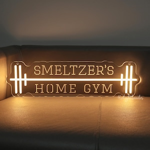 Custom Name Home Gym Neon Sign: Fitness Decor - Etsy