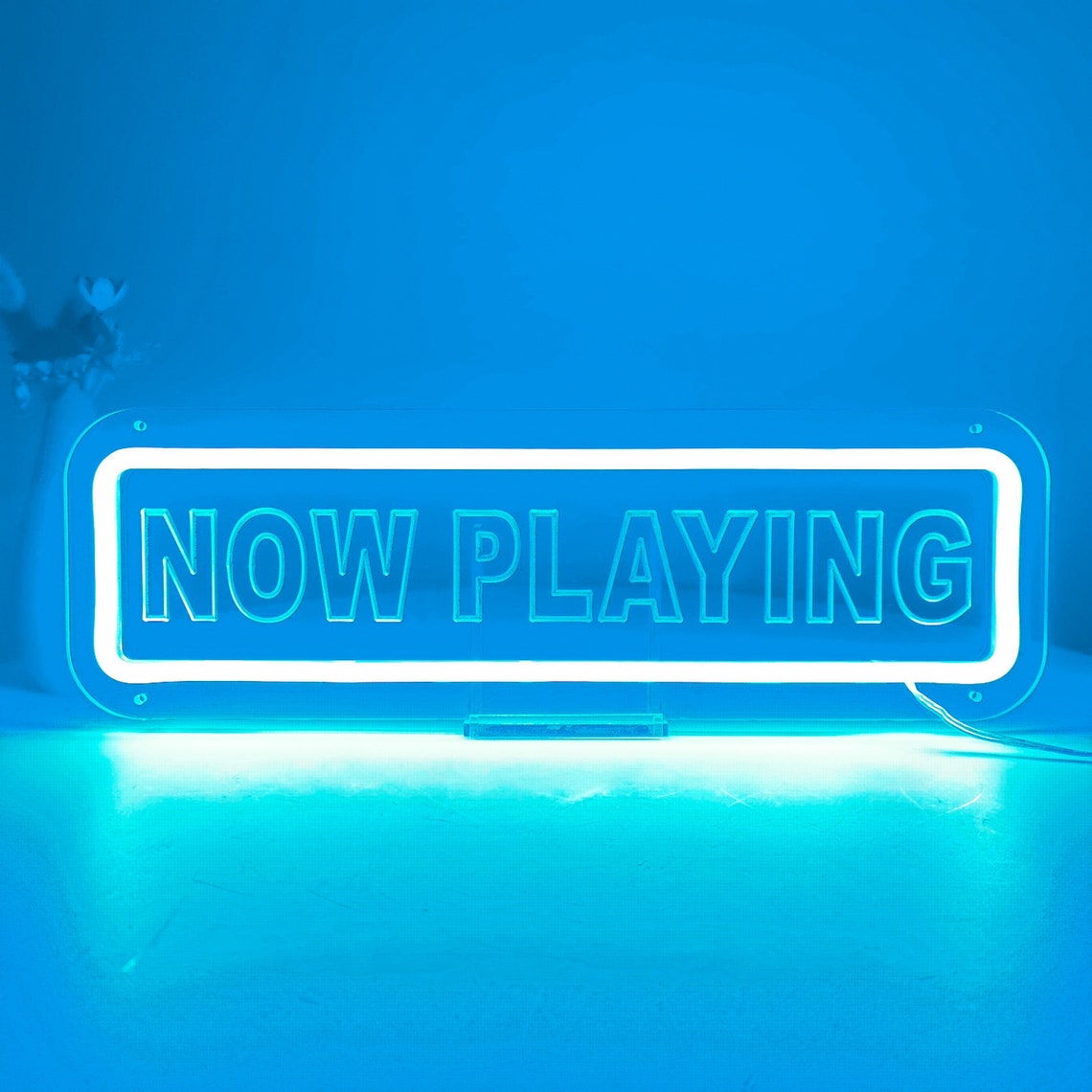 Now Playing Neon Sign, Now Spinning Neon Sign, Record Display, Music ...