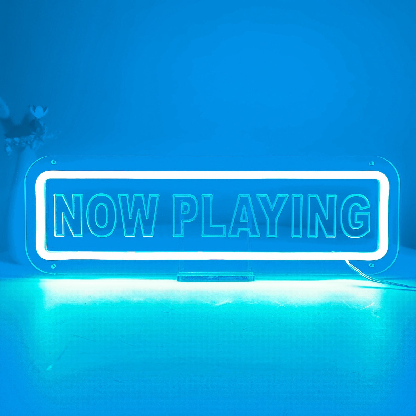 Now Playing Neon Sign, Now Spinning Neon Sign, Record Display, Music ...
