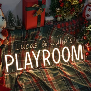 Personalized Playroom Sign With Names Neon Sign, Kid's Neon Sign, Kid's ...