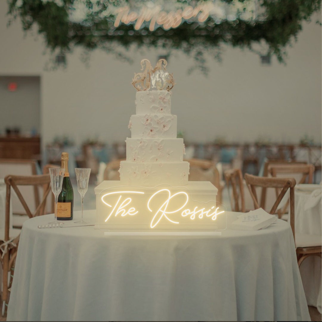 Free Standing Wedding Table Neon Sign , Logo Table Sign,business Table ...