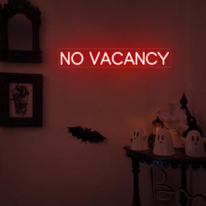 No Vacancy LED Neon Sign: Custom Business Logo, Shop Open Sign - Etsy