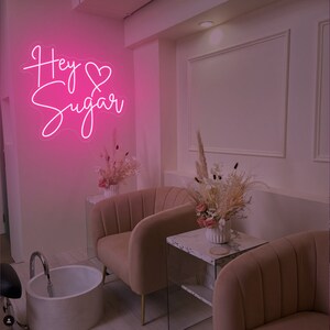 Hey Sugar Neon Sign, Girl Boss Sign, Beauty Neon Sign, Studio Neon Sign ...