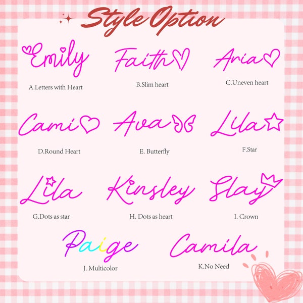 Neon Name Sign - Etsy