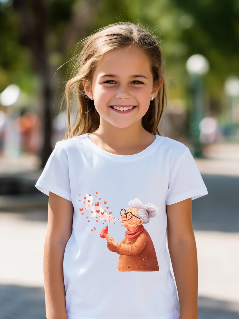 Funny Old Ladies Clipart for Valentine's Day: Whimsical Granny PNG ...