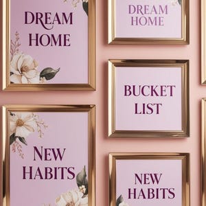 Vision Board JPG, Visionary Vibes 2025 DIY Vision Board Journal Kit ...