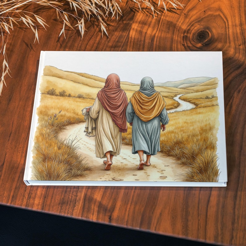 Ruth and Naomi Bible Story Clipart – 20 PNG Christian Illustrations ...