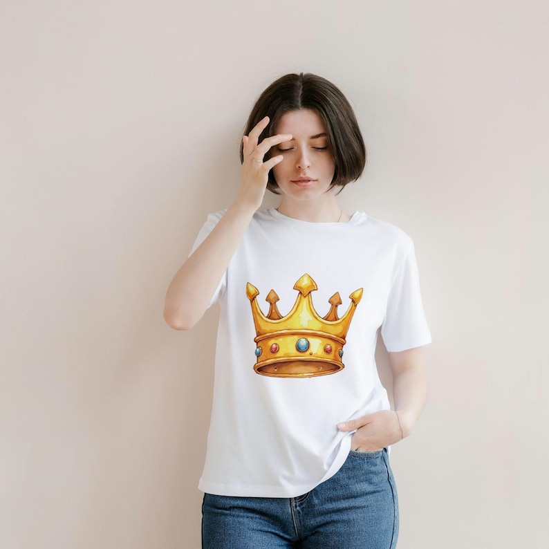 King David Clipart Bundle 33 PNG: Harps, Gold Crowns, Shepherd Scenes ...