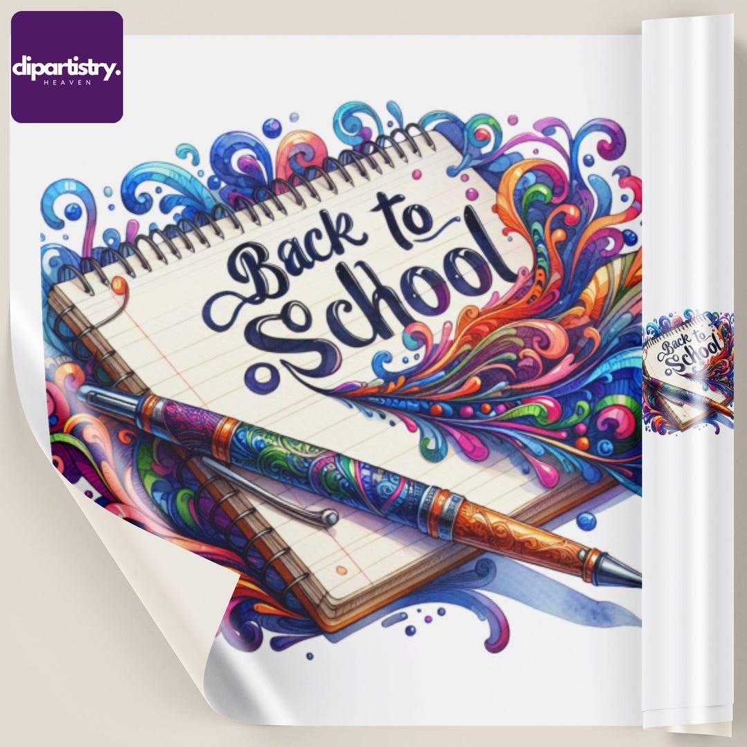 Back to School PNG Digital Art for Classroom Decor and Supplies Fun ...